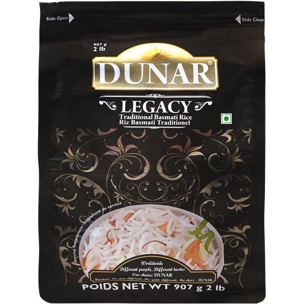 Dunar Legacy Traditional Basmati Rice 2 Lbs – Sadaf.com
