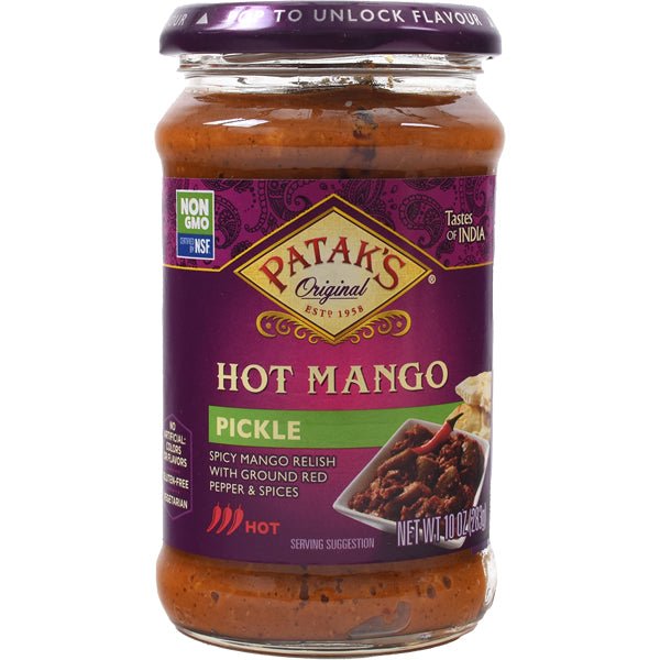 Buy Patak's Hot Mango Pickle 10 oz. - Sadaf.com