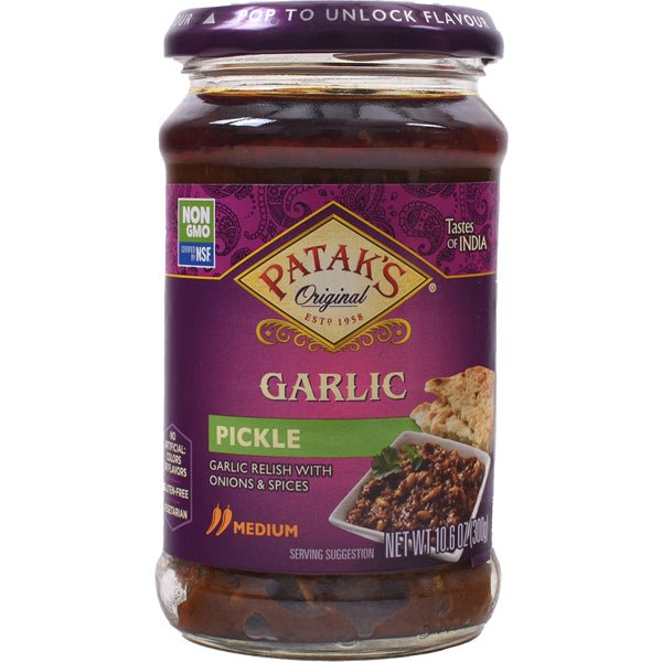 Buy Patak's Garlic Pickle - Medium 10 oz. at Sadaf.com