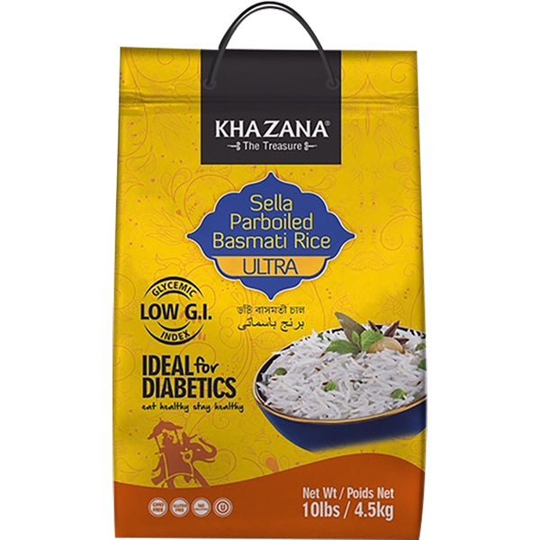 Khazana Diabetic Basmati Rice | Sella Parboiled Basmati Rice Ultra - 1 ...