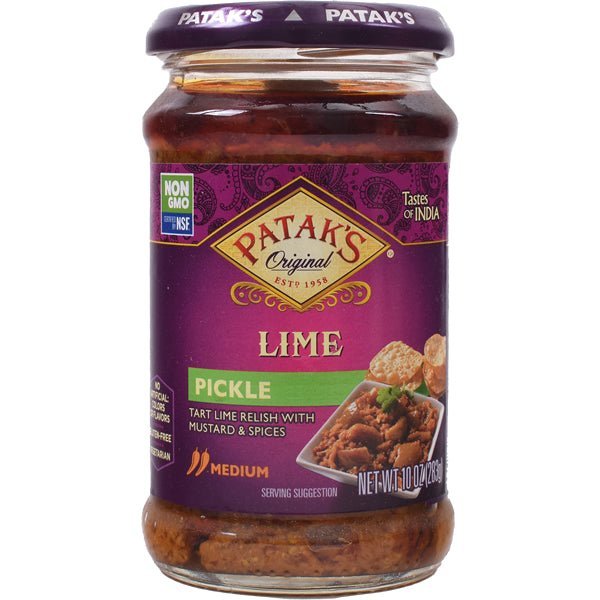 Buy Patak's Lime Pickle - Medium 10 oz. - Sadaf.com