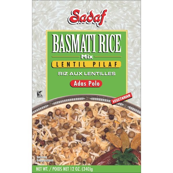 Sadaf Adas Polo | Lentil Pilaf Basmati Rice Mix - 12 oz. – Sadaf.com
