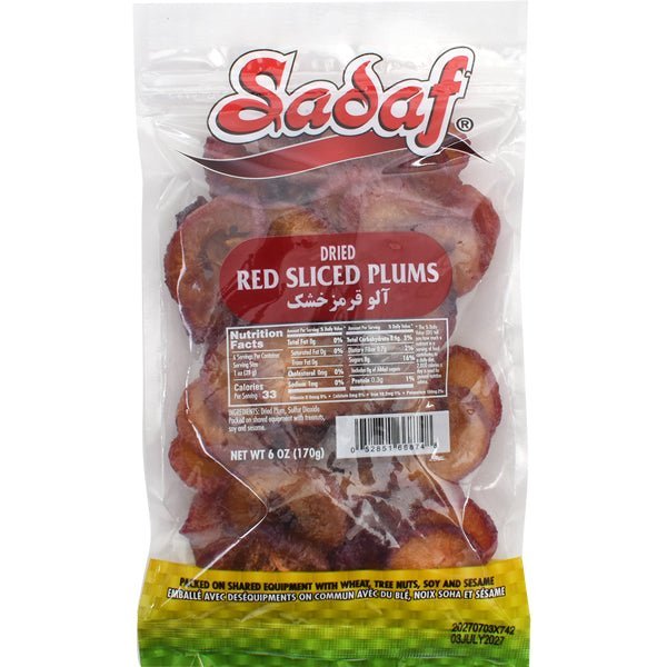 Sadaf Dried Red Plums | Sliced - 6 oz – Sadaf.com